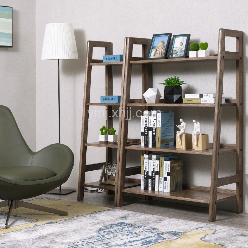 简约时尚书架书橱北欧实木书架_CS101&CS102_产品中心_宜美居家具