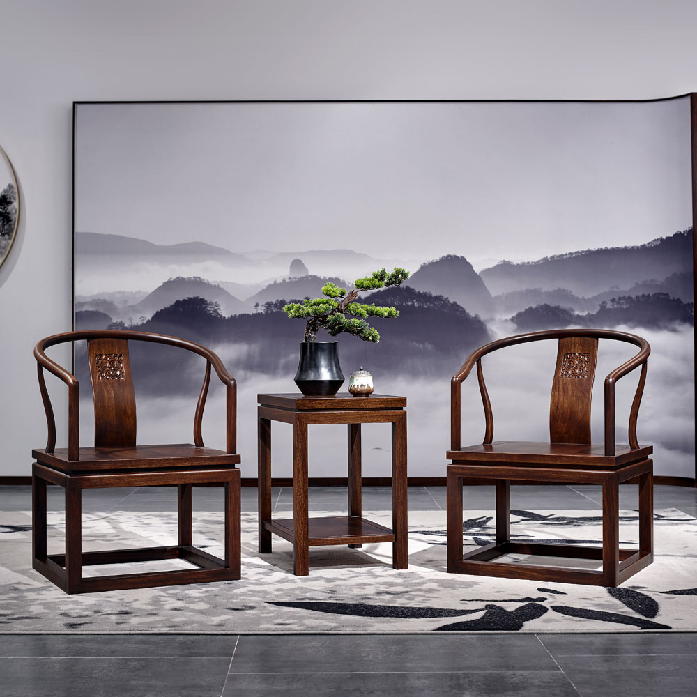 凤凰台新中式乌金木客厅休闲椅 FH518XXY_家具商城_贤虎家具平台_www.xhjj.com_香河家具_香河家具城手机版